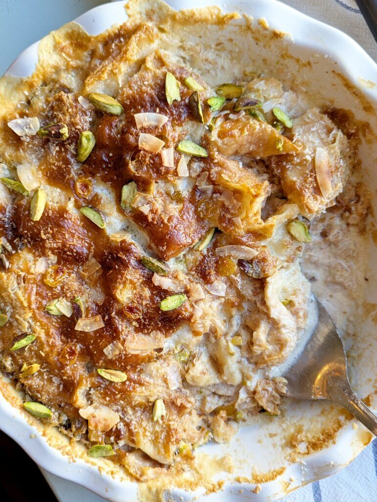 Om ali - Egyptian bread pudding - am what I eat