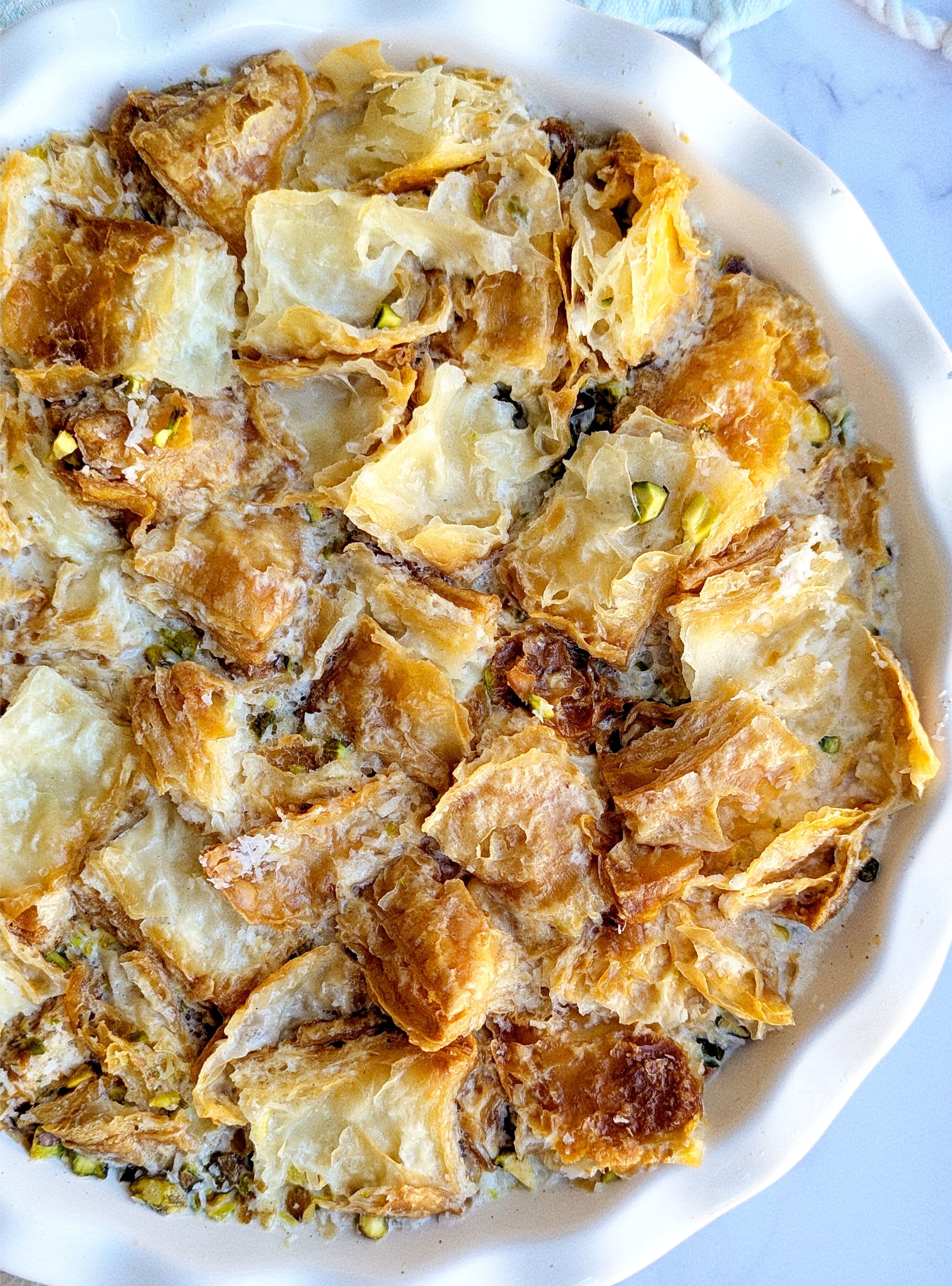 Om ali - Egyptian bread pudding - am what I eat